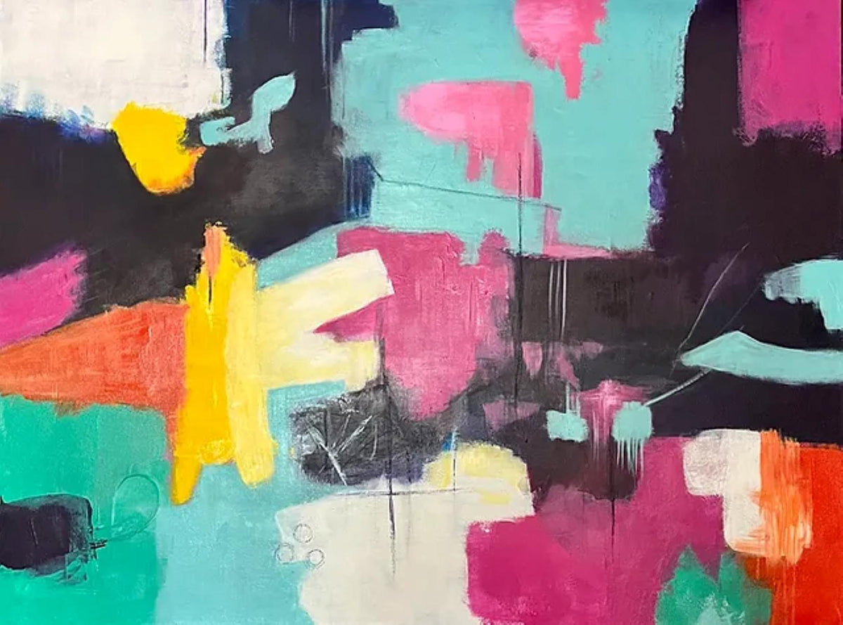 Falshback on The Moon - N/A painting by Edith Torres – Loupe, Inc