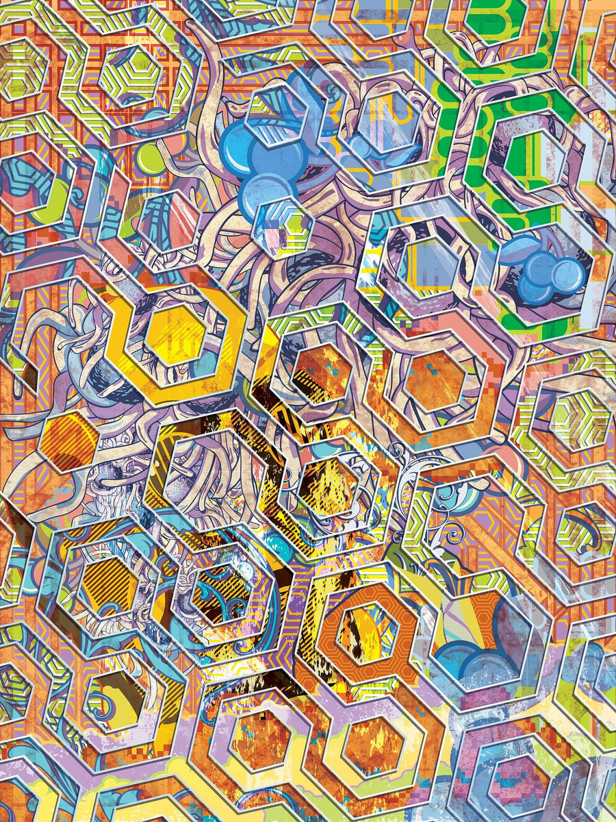 OVERLOOK #7 - Patterned digital_art by Michael Laughlin – Loupe, Inc