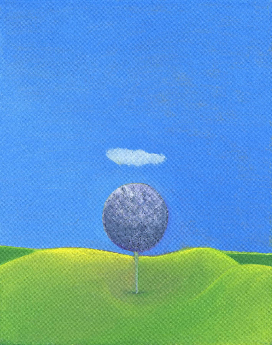 Hallo Ball - Abstract - Objective painting by Olga Stamatiou – Loupe, Inc